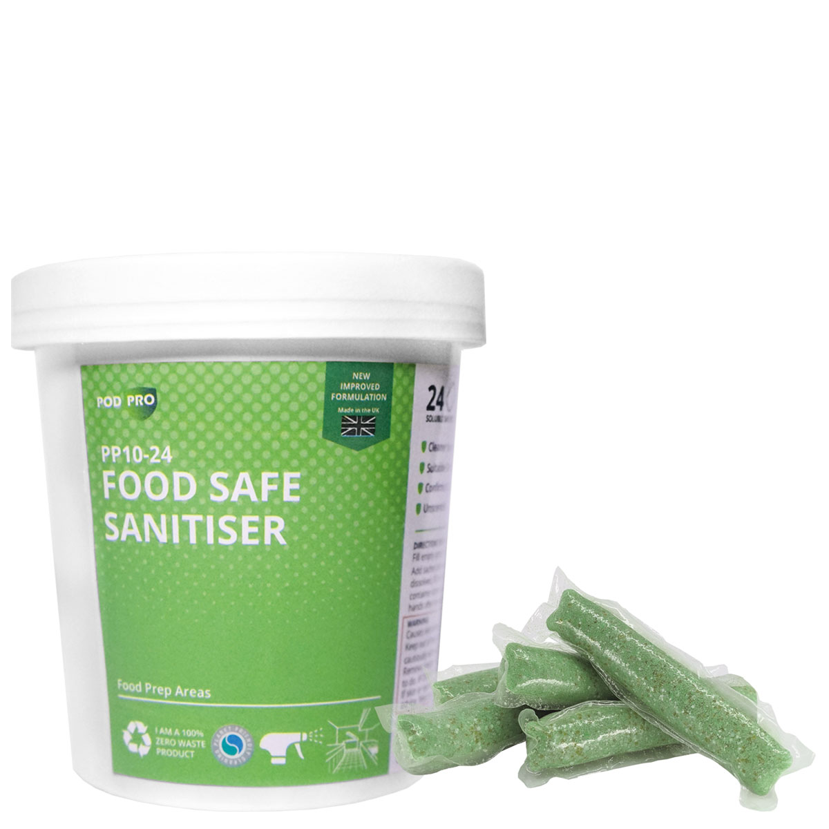 Pod Pro Food Safe Sanitiser (24 Sachets) | Entire Pro