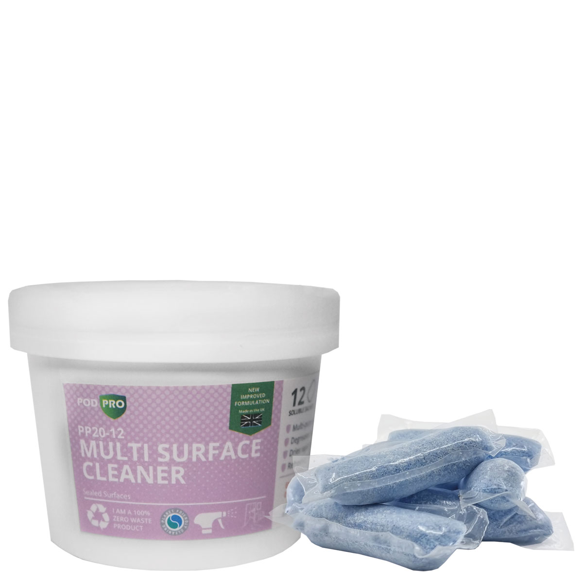 Pod Pro Multi-Surface Cleaner (12 Sachets) | Entire Pro